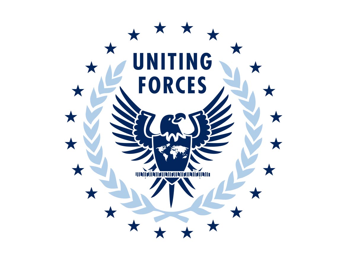 Uniting Forces Logo Design | Clinton Smith Design Consultants | London | UK