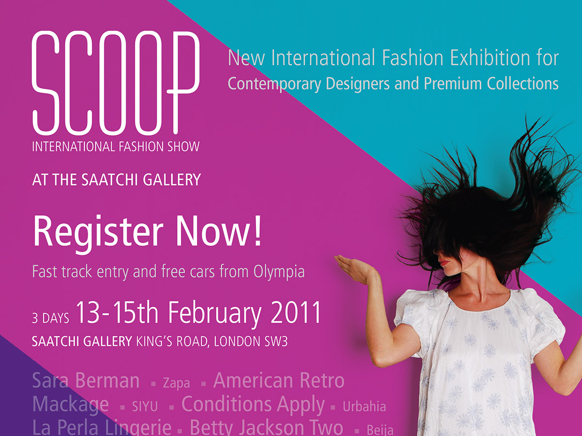 Scoop International Fashion Show Advertising | Clinton Smith Design ...
